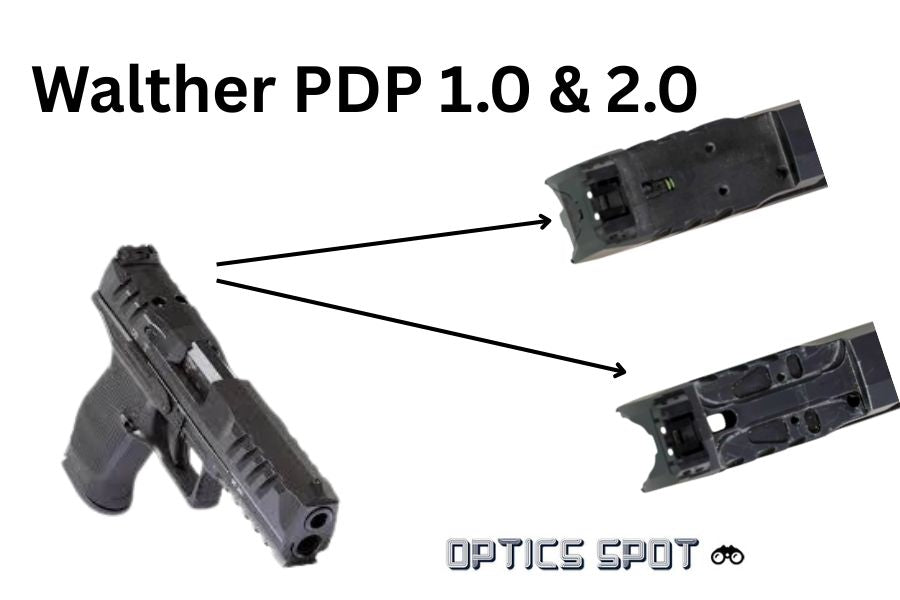 Walther PDP Plaques adaptatrices Optics Ready : versions 1.0 et 2.0 ex ...